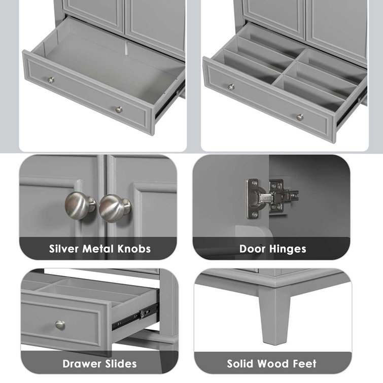 Winston Porter Omagene 30 Free Standing Single Bathroom Vanity With
